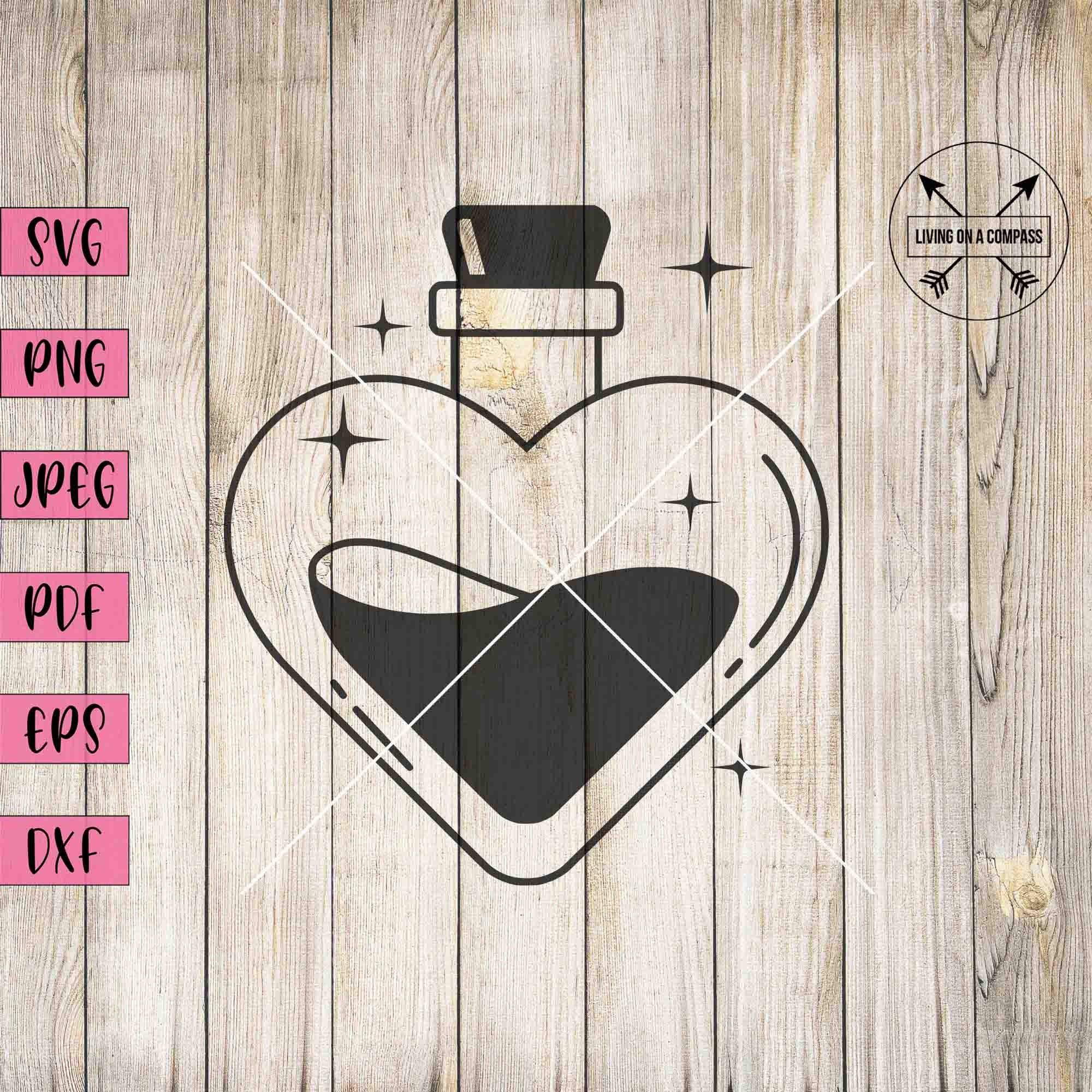 Love Potion Svg, Potion Svg, Heart Clipart, Potion Clip Art, Magic ...