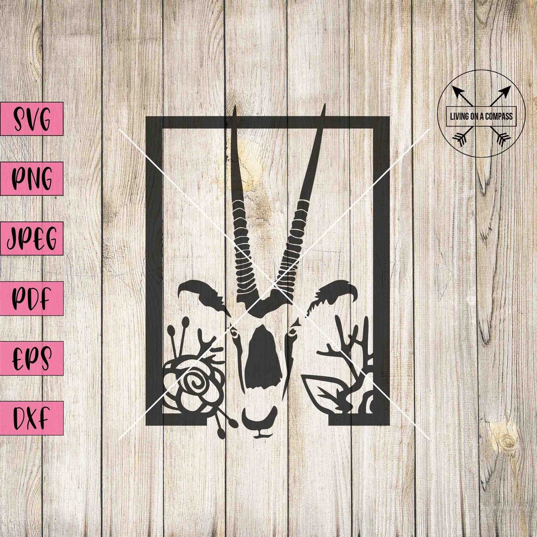 Antelope Svg, Safari Animal Clipart, African Animal Clipart, African ...