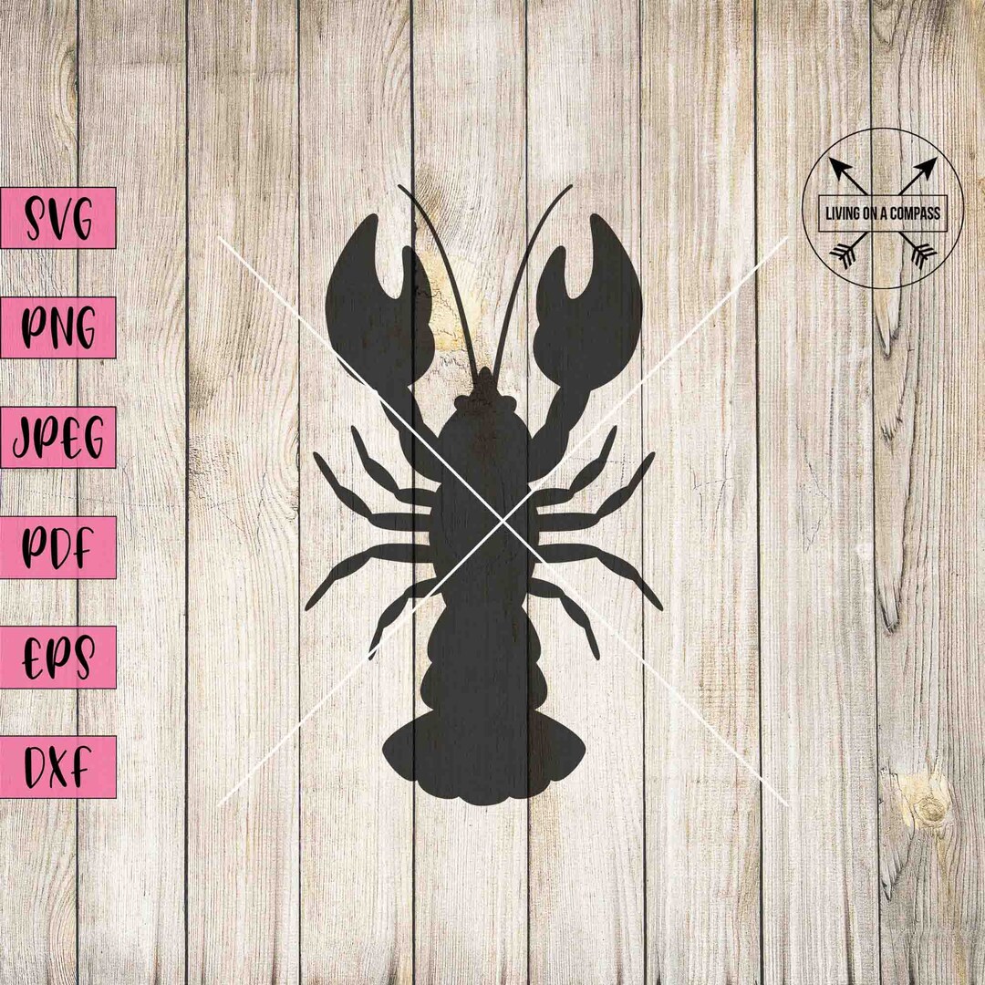 Lobster Svg, Lobster Print, Lobster Wall Decor, Sea Creature Clipart ...