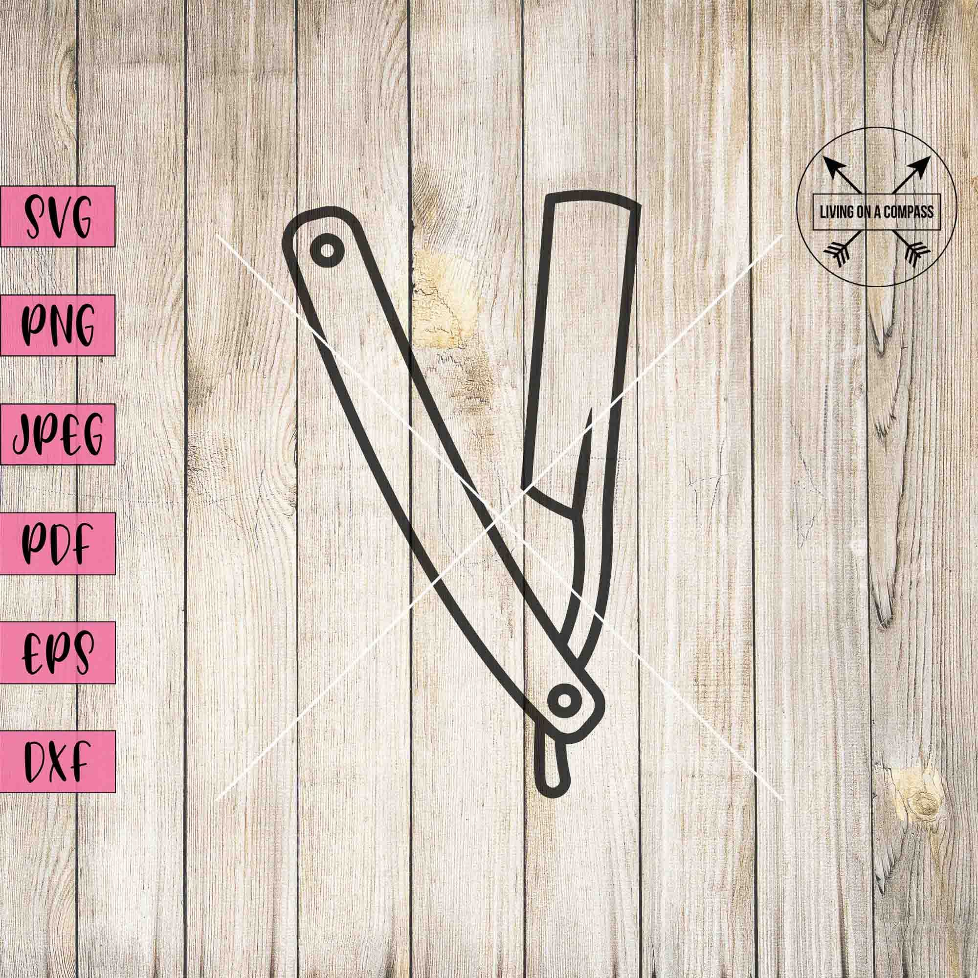 Straight Razor Svg, Straight Razor Clipart, Barber Razor, Barber Shop ...