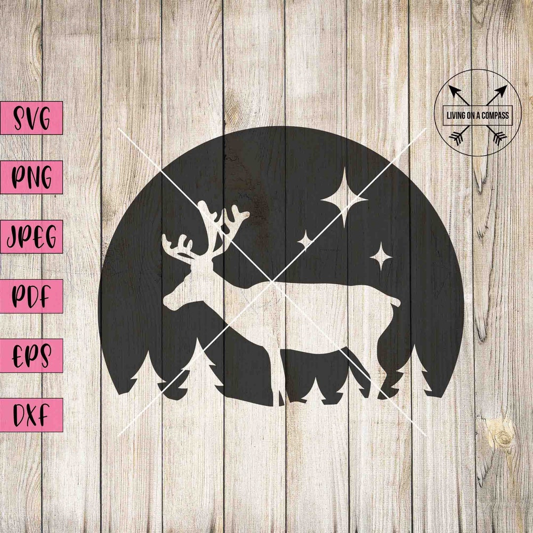 Reindeer Svg, Reindeer Clip Art, Reindeer Clipart, Reindeer Ornament ...