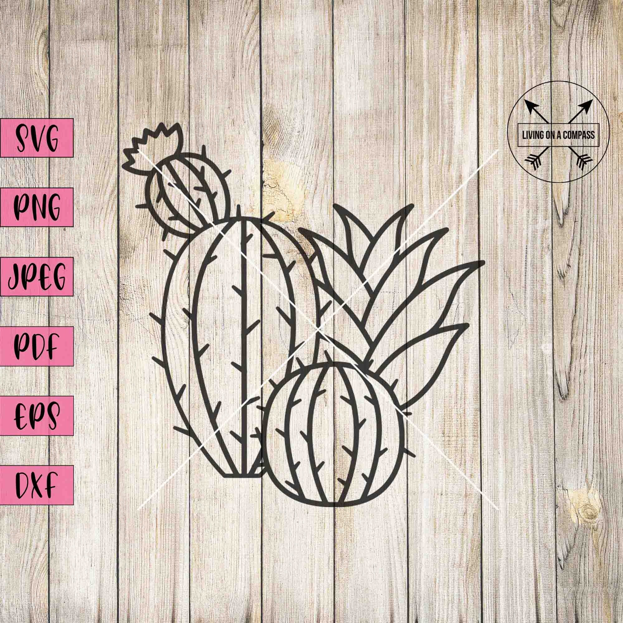 Cactus Svg, Cute Cactus Svg, Cute Cactus Clip Art, Cactus Clipart ...