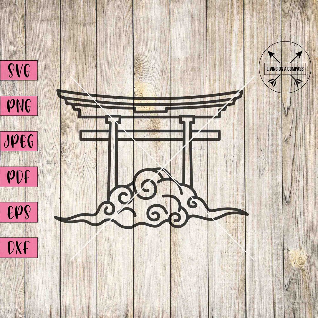 Temple Svg, Asian Svg, Asian Clipart, Japan Svg, Japan Print, Japanese ...