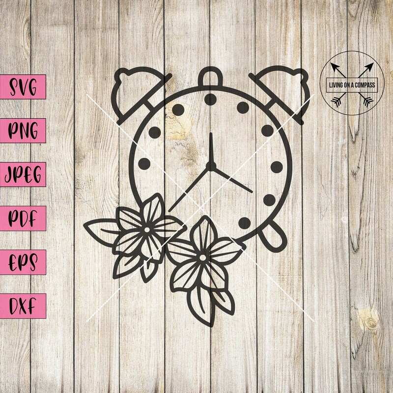 Clock Svg - Etsy