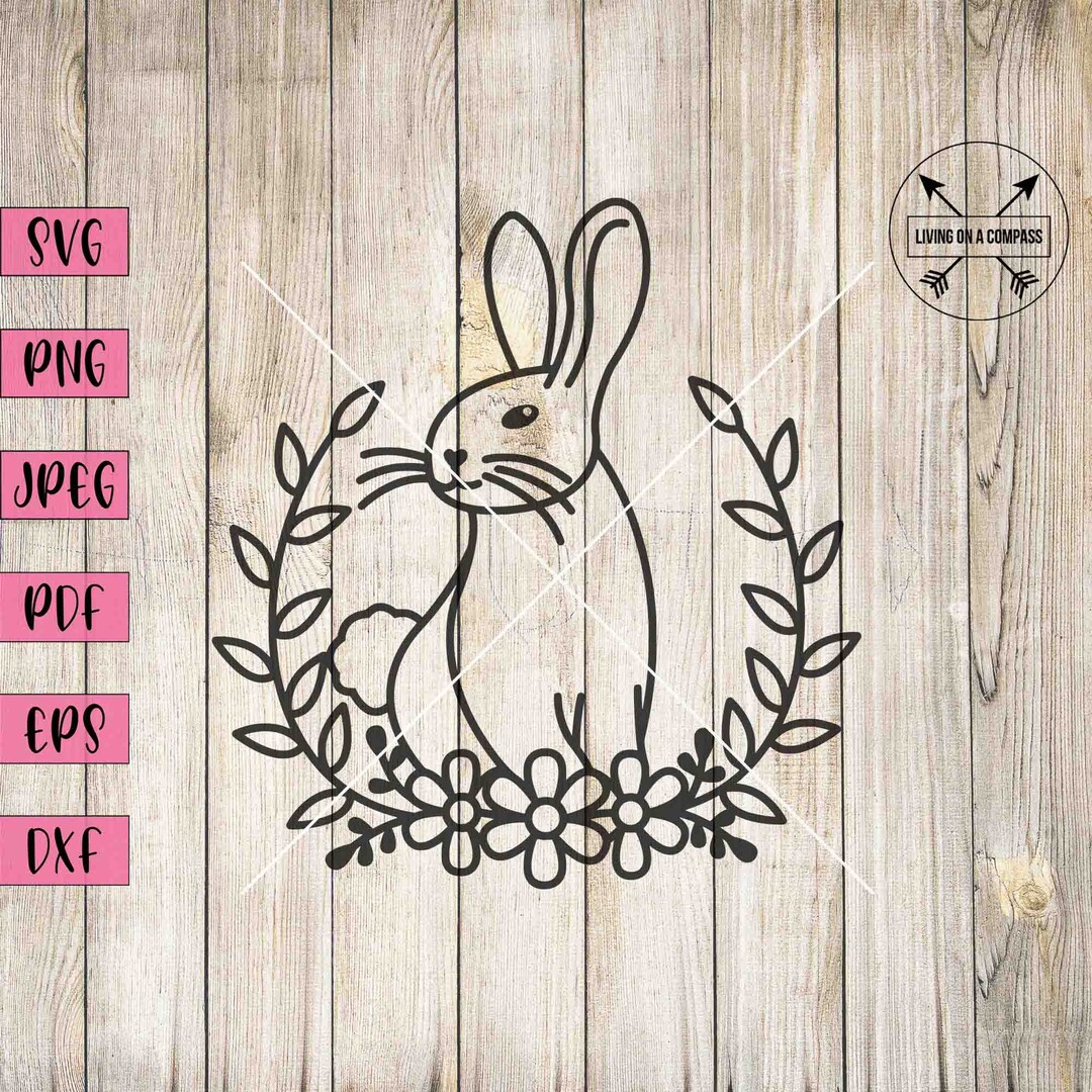 Rabbit Svg, Easter Bunny Svg, Happy Easter Clipart, Bunny Png, Bunny ...