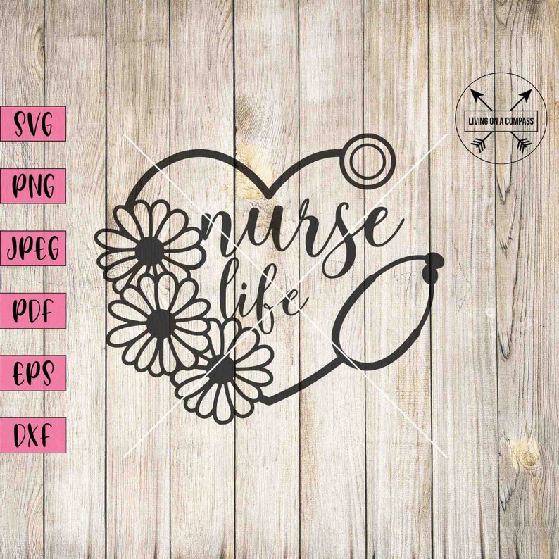 Nurse Life Svg, Nurse Word Art, Nurse Png, Stethoscope Svg, Medical ...