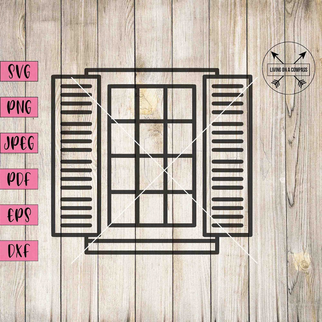 Window Svg, Window Png, Window Cut Outs, Window Silhouette, Window Cut ...
