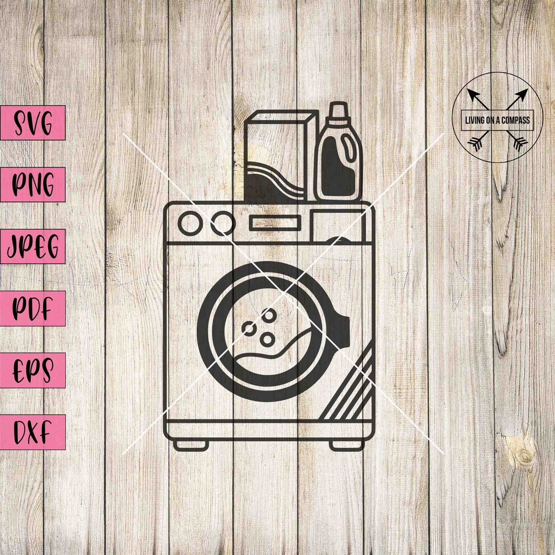 Washing Machine Svg, Washing Machine Clipart, Laundry Svg, Laundry ...