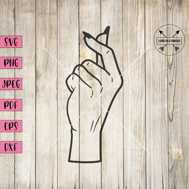 Finger svg Herz svg Herz Clipart Herz Clipart Herz svg - Etsy.de