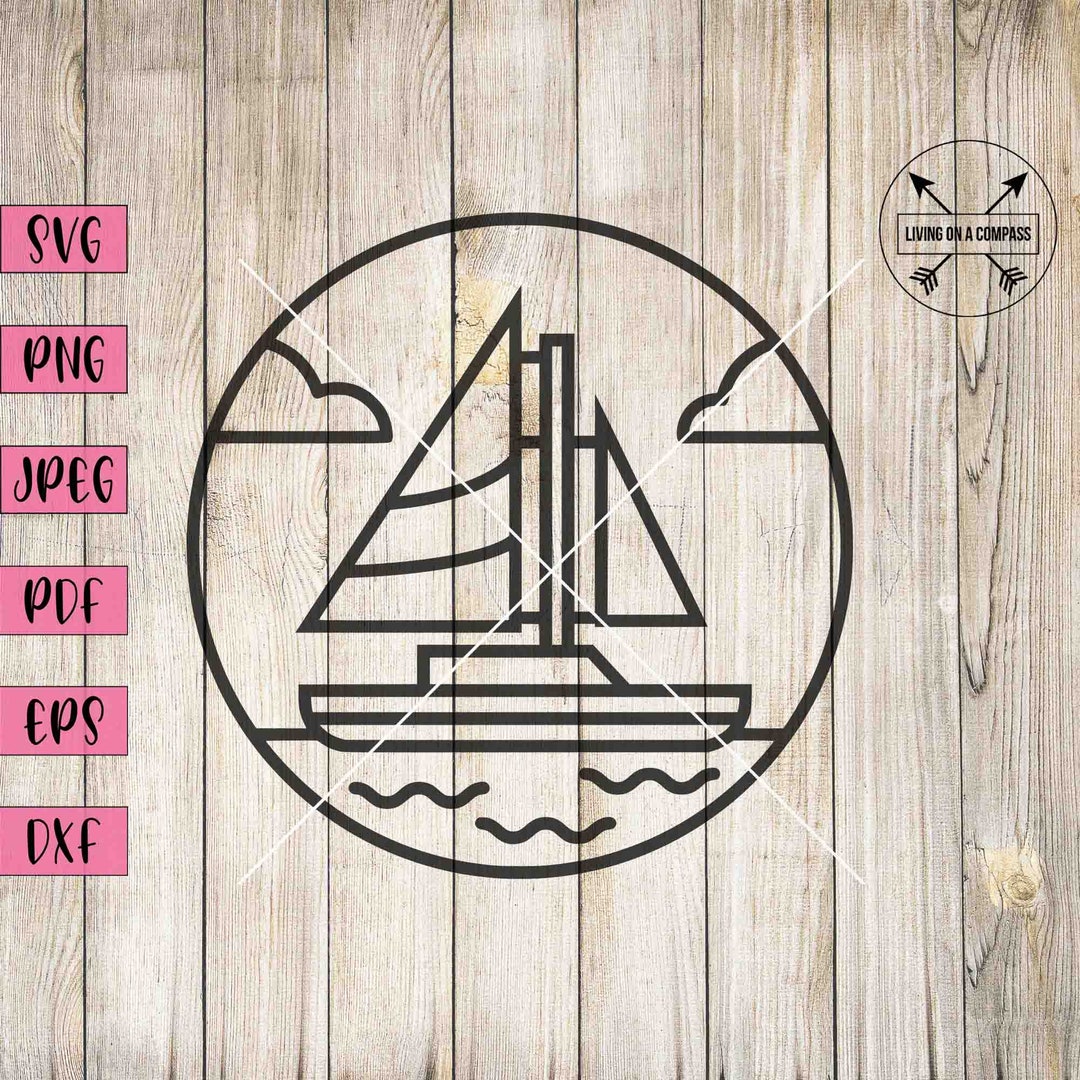 Sailboat Svg, Sail Boat Svg, Boat Decal, Boat Clipart, Nautical Svg ...