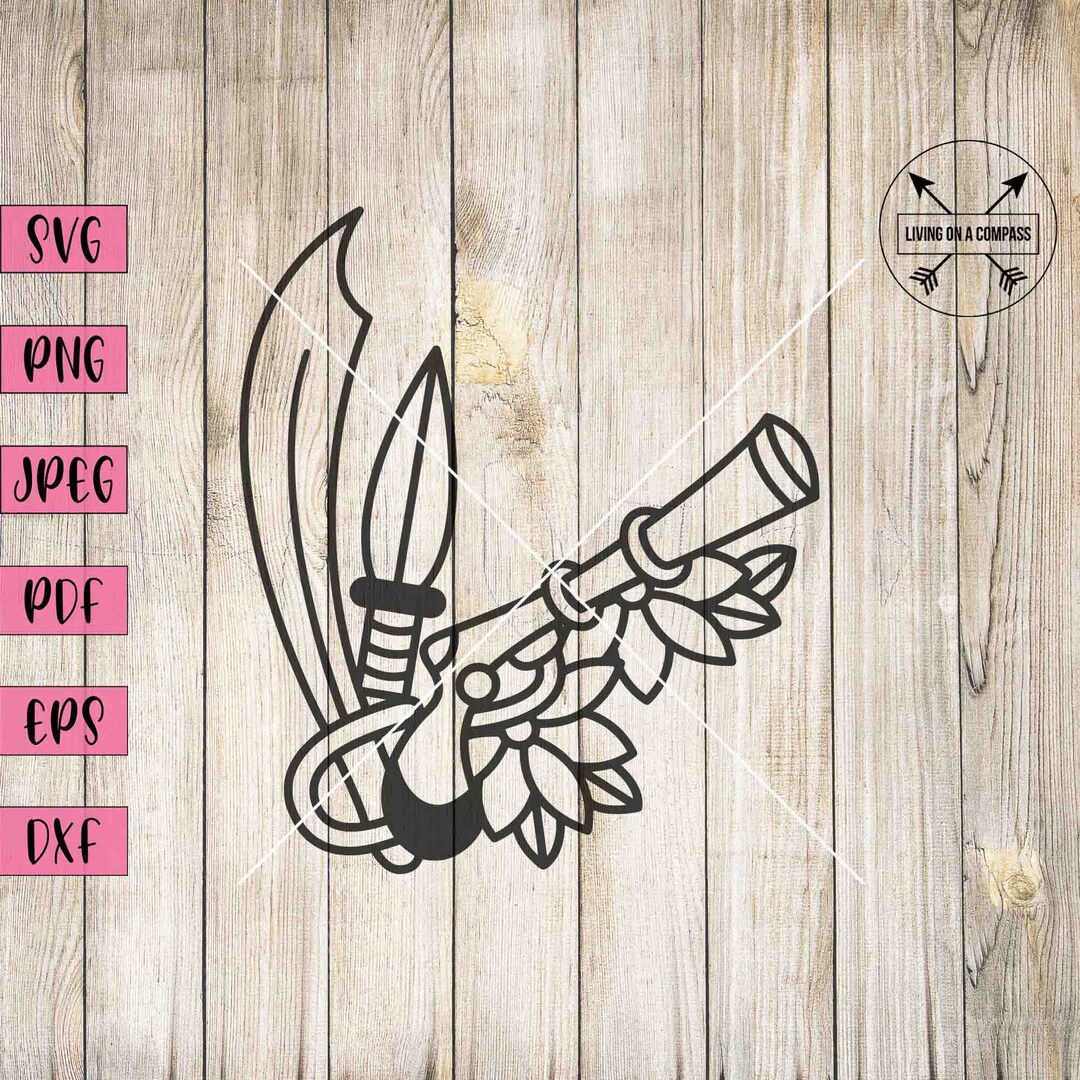 Dagger Svg Weapon Svg Pirate Weapons Knife Svg Gun Svg - Etsy