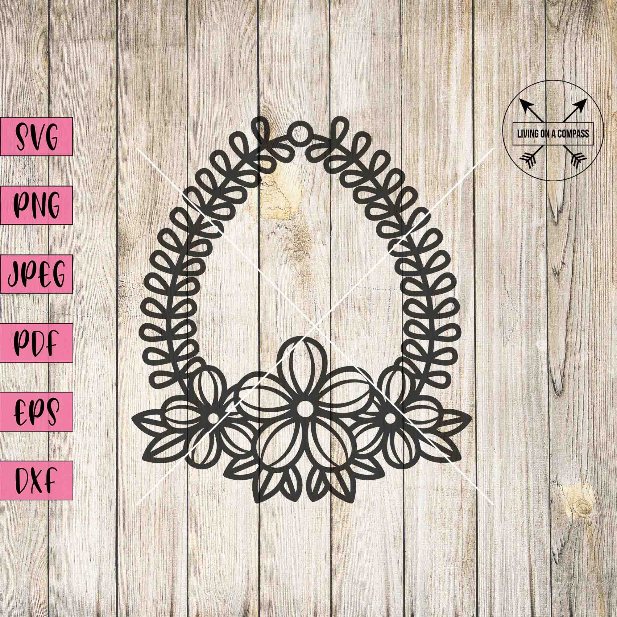 Egg Wreath Svg Egg Shaped Wreath Svg Easter Wreath Svg - Etsy