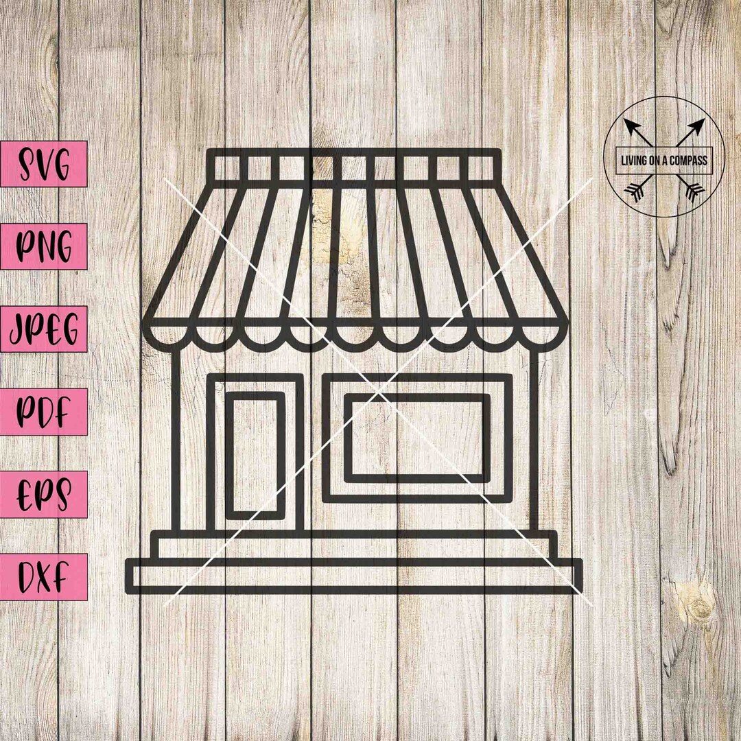 Store Svg, Store Png, Shop Svg, Shop Clip Art, Kiosk, Market Svg, Shop ...