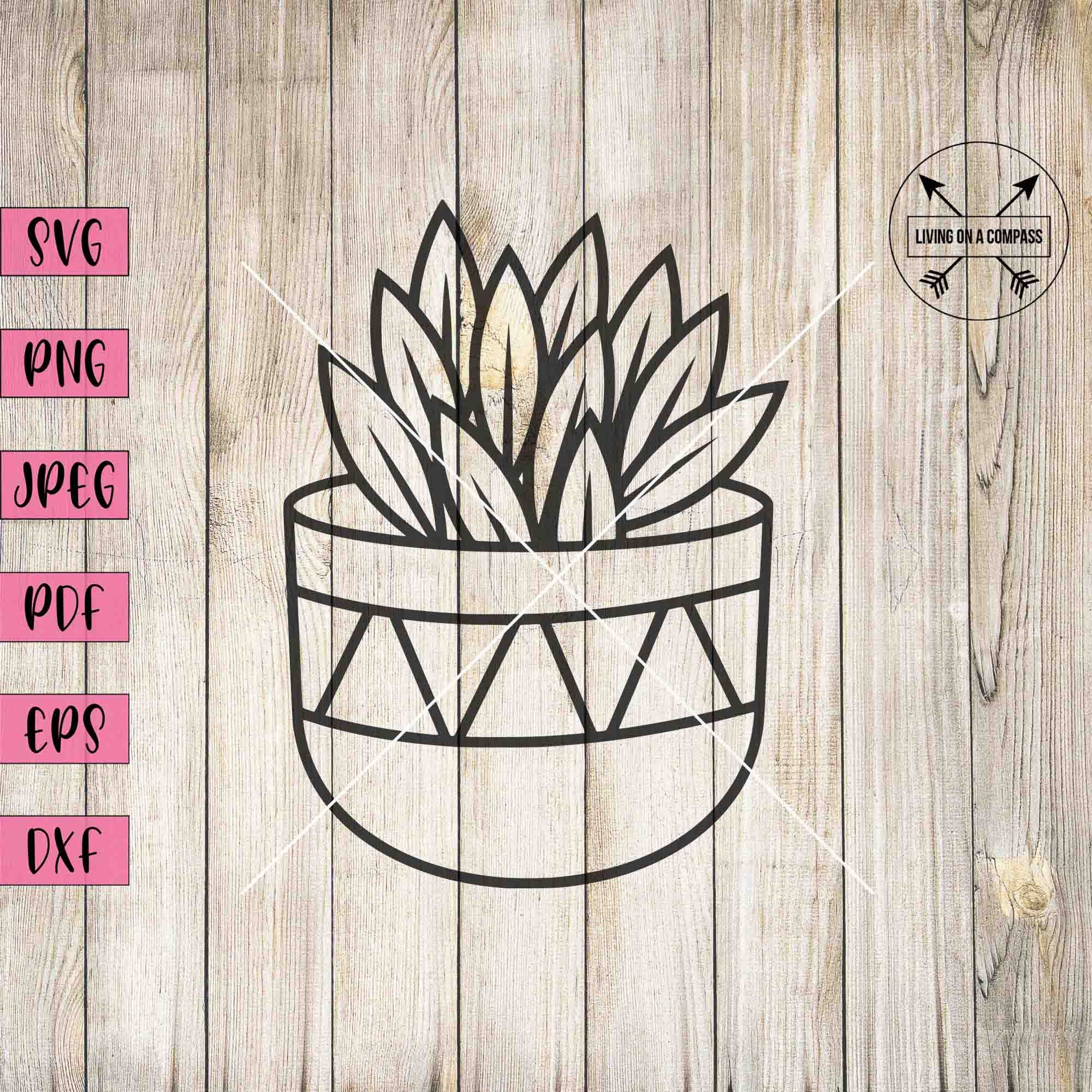 Plant Svg, Garden Svg, Potted Plant Clip Art, Plant Clipart, Plant Cut ...