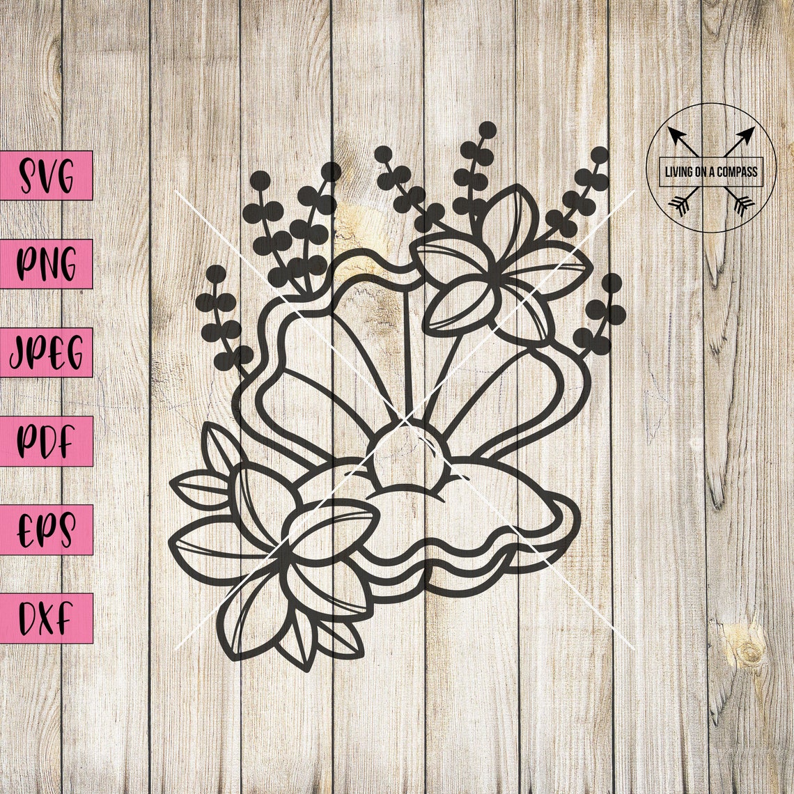 Clam Svg Oyster Art Ocean Svg Seashell Svg Fishing Svg - Etsy