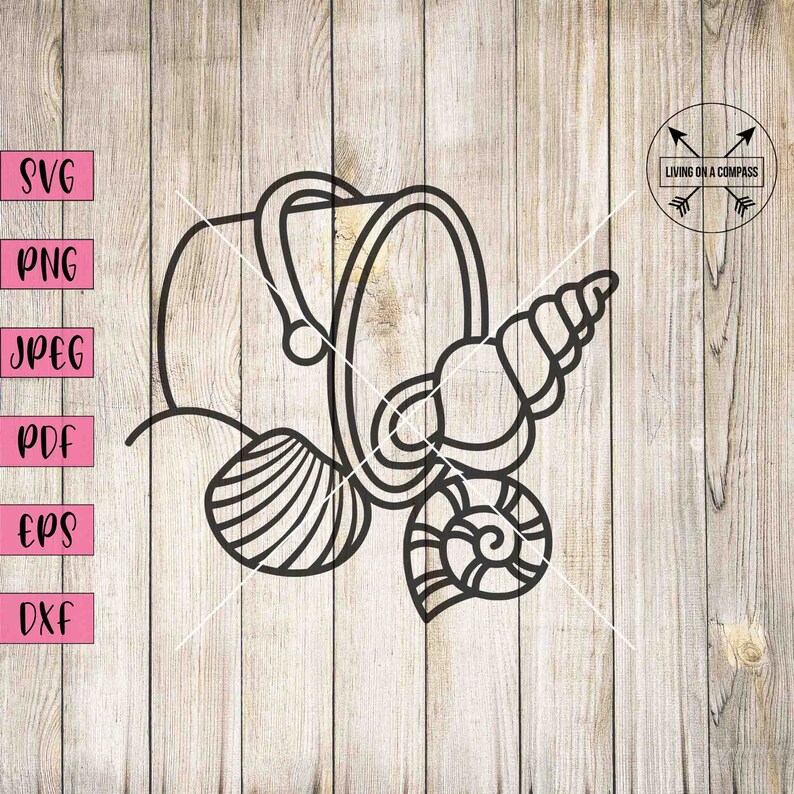 Beach Bucket Svg, Beach Pail Svg, Seashells Svg, Seashell Clip Art ...