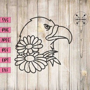 Eagle Svg, Floral Eagle, Eagle Clipart, Eagle Png, Eagle Silhouette ...