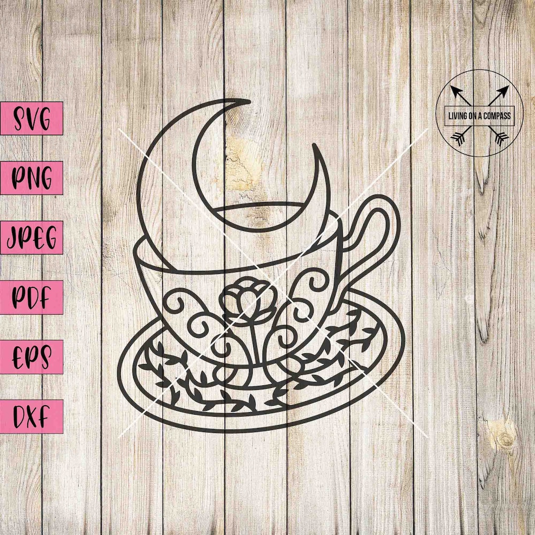Teacup Svg, Teacup Png, Teacup Clipart, Tea Party Decorations, Tea ...