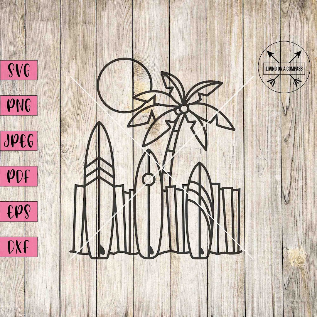 Surfboard Svg, Surfboard Clipart, Surfboard Wall Art, Surfboard Print ...