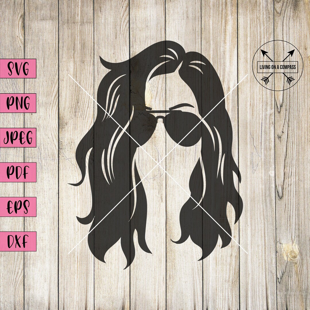 Long Hair Svg, Hair Svg, Woman Svg, Hairstyle Svg, Beauty Svg, Beauty ...