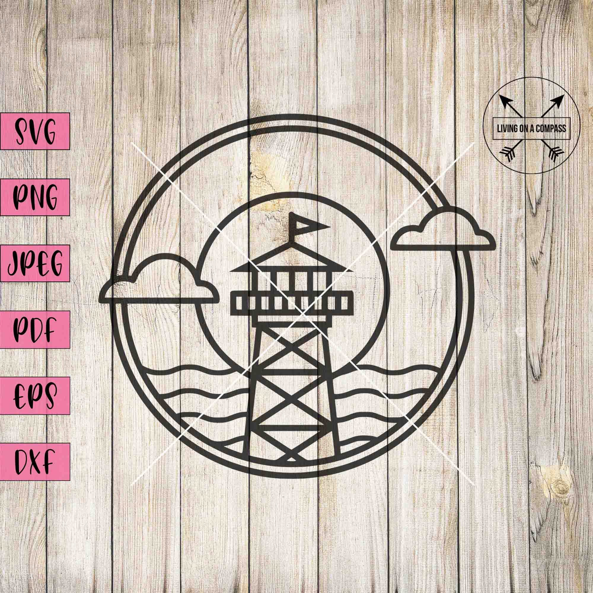 Sea Watchtower Svg Watchtower Png Nautical Clipart Nautical - Etsy UK