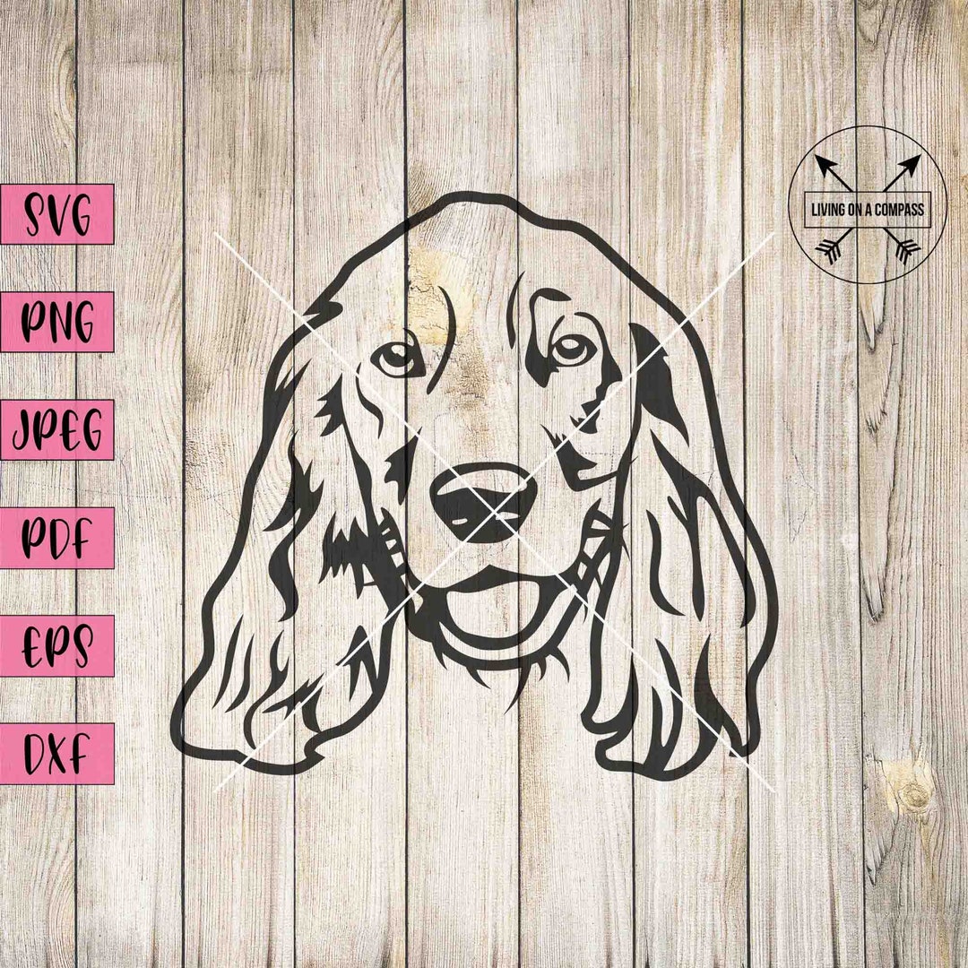 Cocker Spaniel Svg, Cocker Spaniel Wall Art, American Cocker Spaniel ...