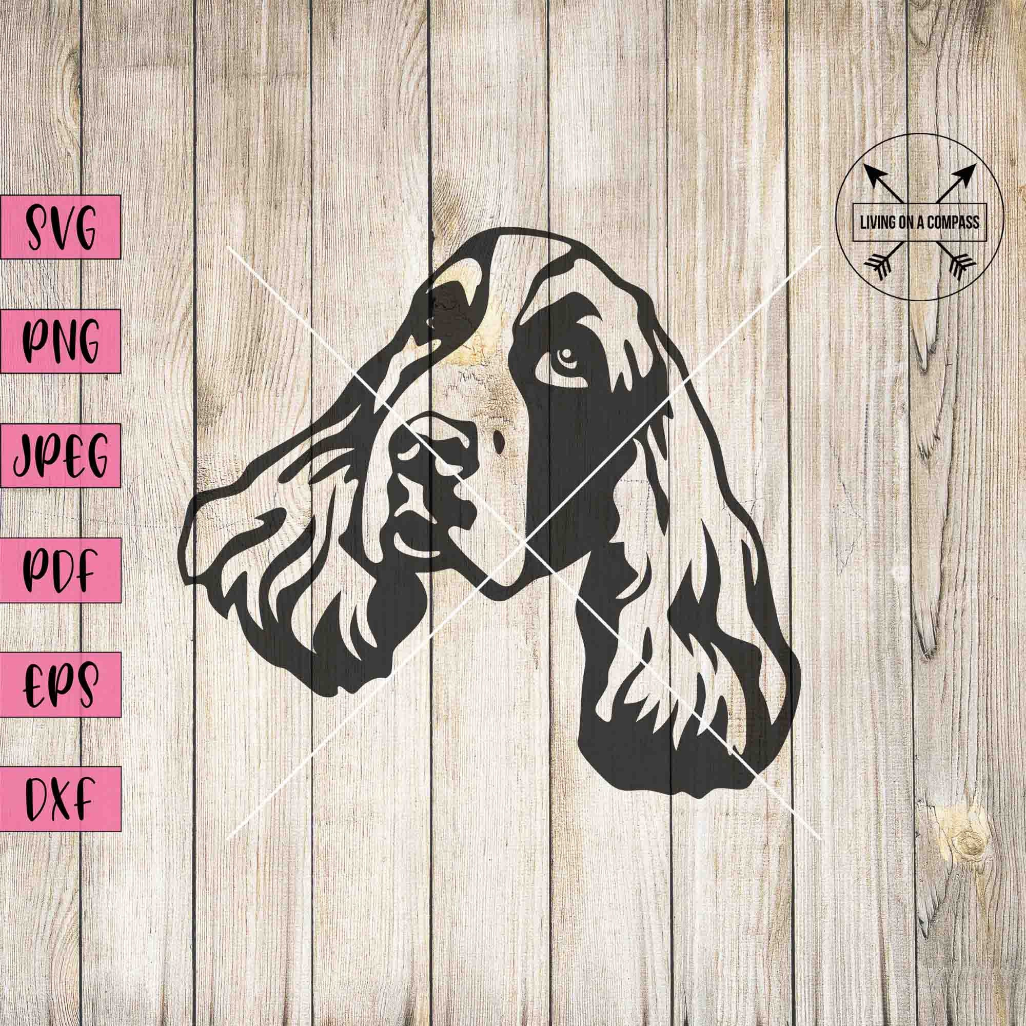 English Springer Spaniel Svg, English Springer Spaniel Art, Springer ...