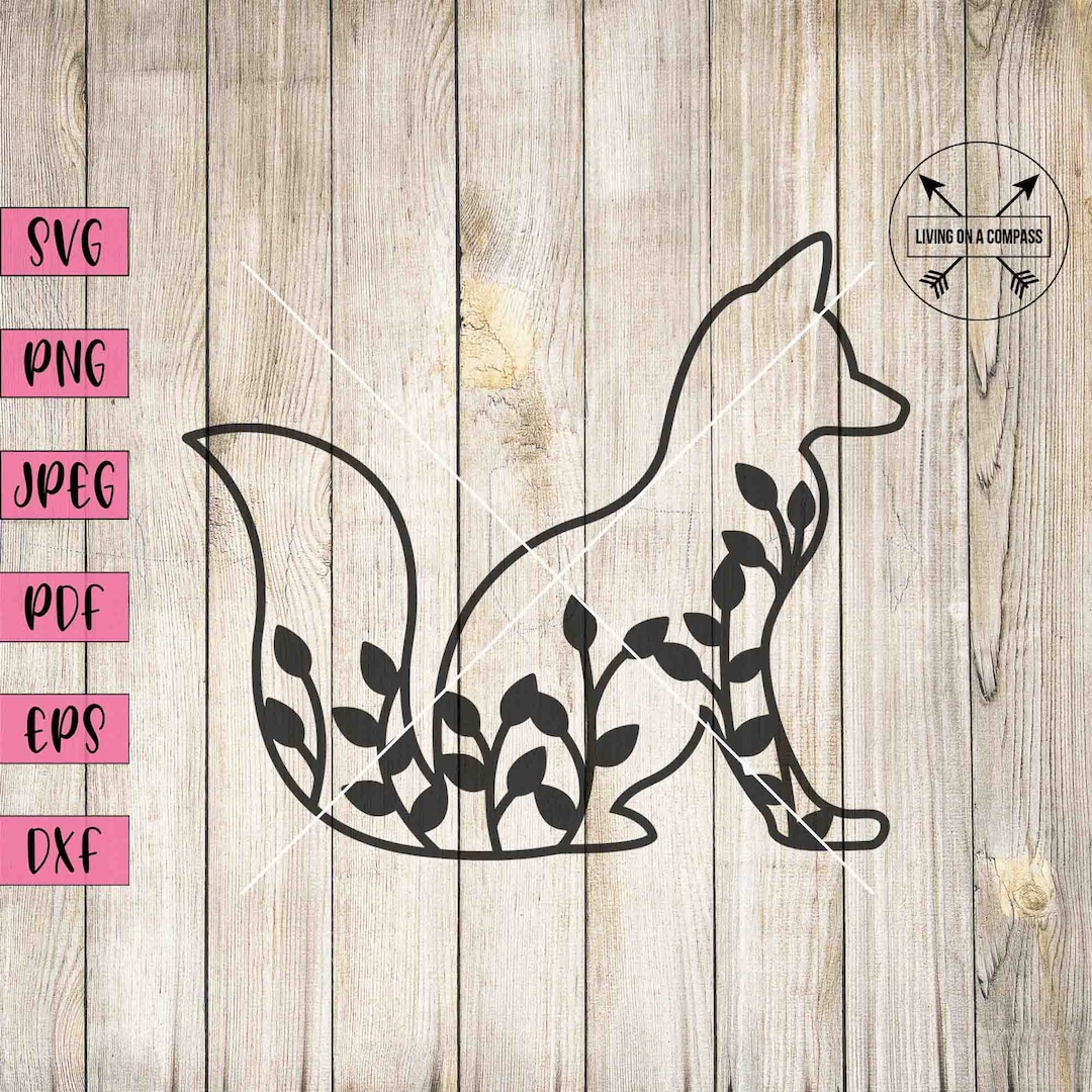 Fox Svg, Fox Png, Fox Line Art, Fox Clipart, Fox Vector, Fox Decal, Fox ...