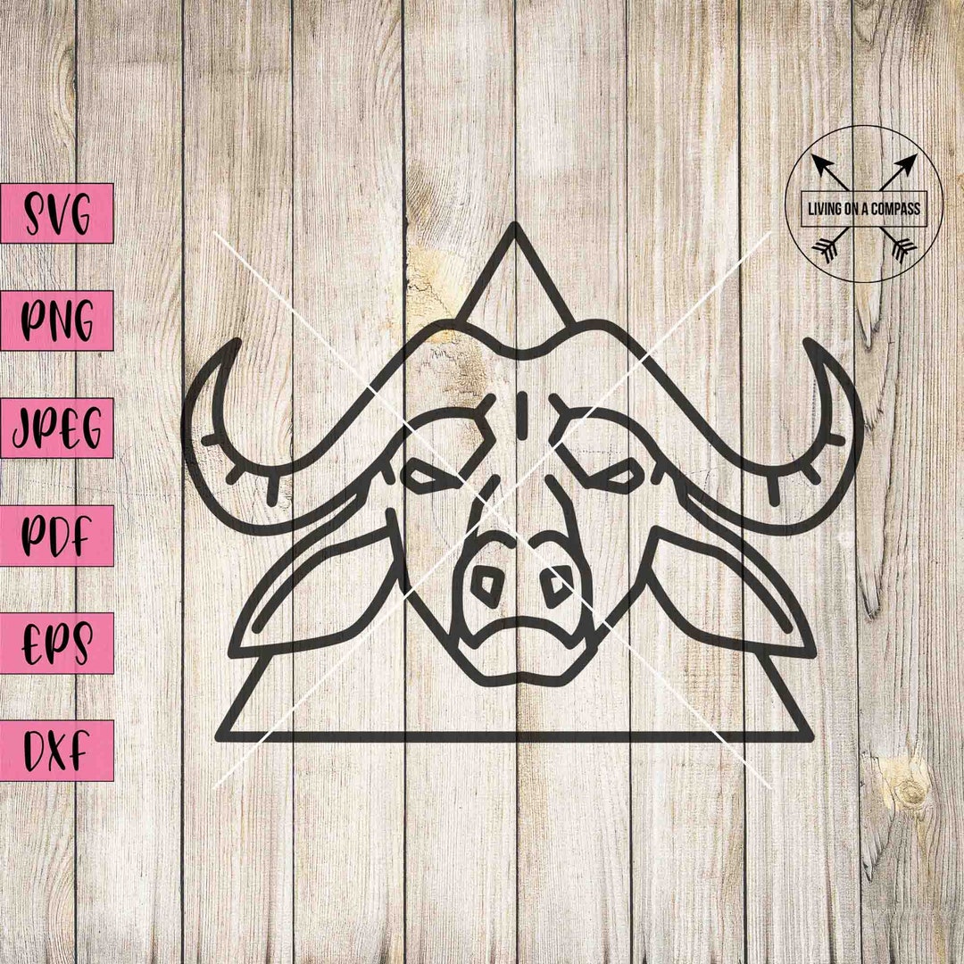Buffalo Svg, Cape Buffalo, Buffalo Head, Animal Svg Files, Animal ...