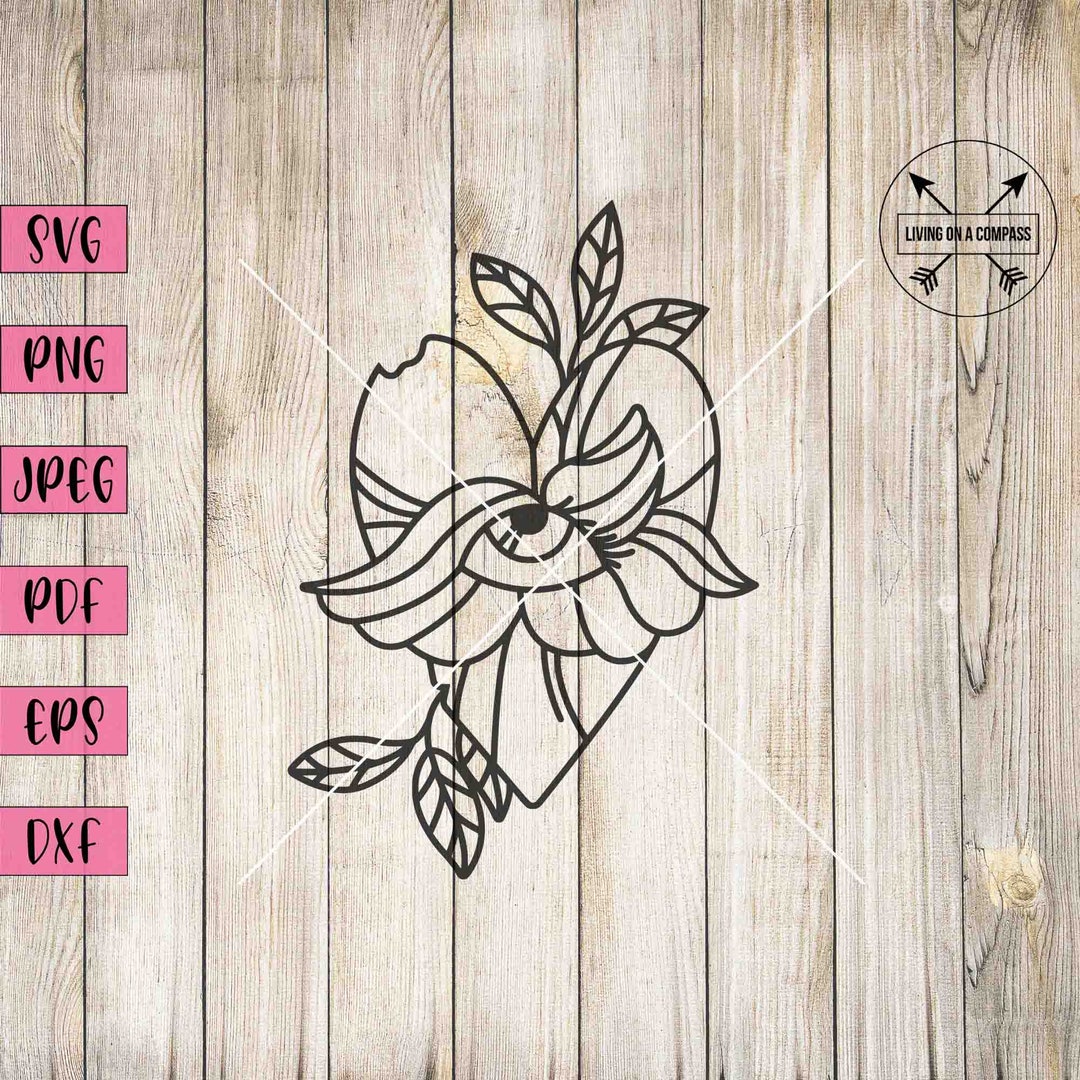 Floral Heart Svg, Heart With Eye, Eye Png, Eye Clipart, Eyelashes Logo ...