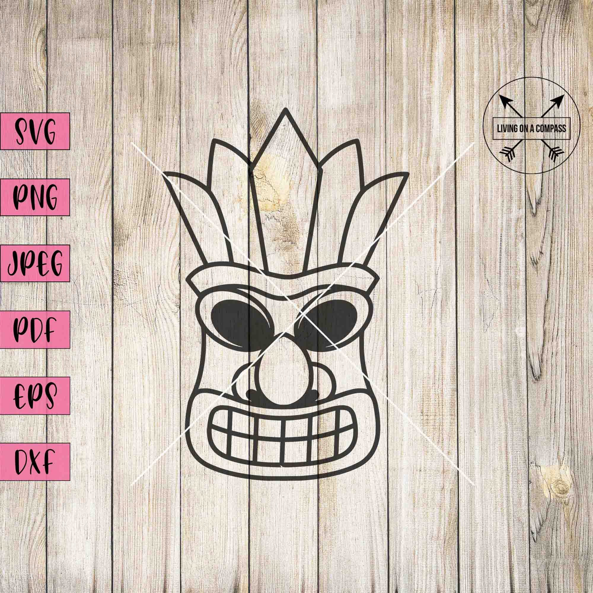 Tiki Svg, Tiki Statue, Tiki Bar Decor, Tiki Bar Sign, Luau Birthday ...