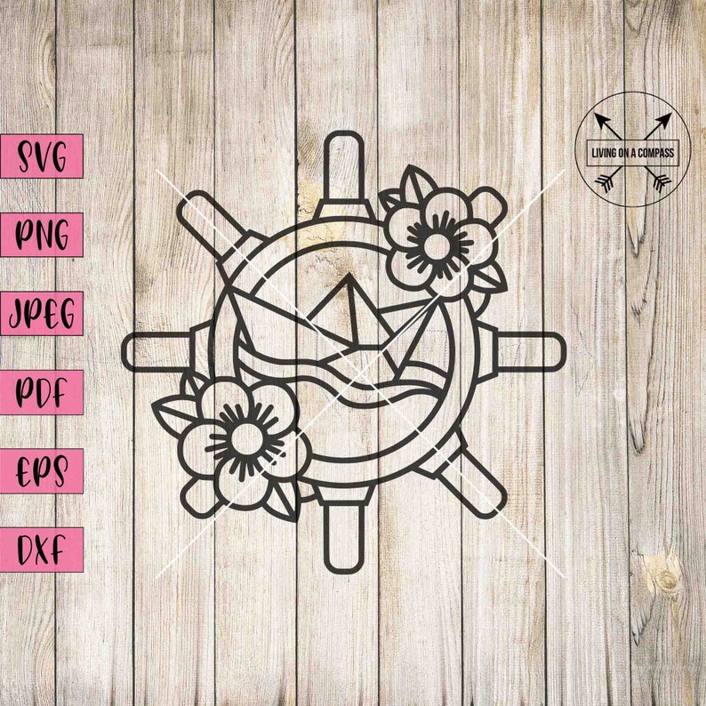Ship Wheel Svg, Paper Boat Svg, Sailboat Svg, Sailboat Print, Sail Boat ...