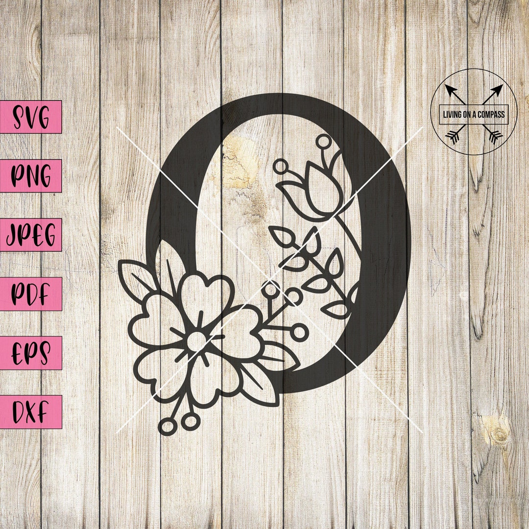 Floral Letter Svg Letter Svg Floral Alphabet Clipart - Etsy