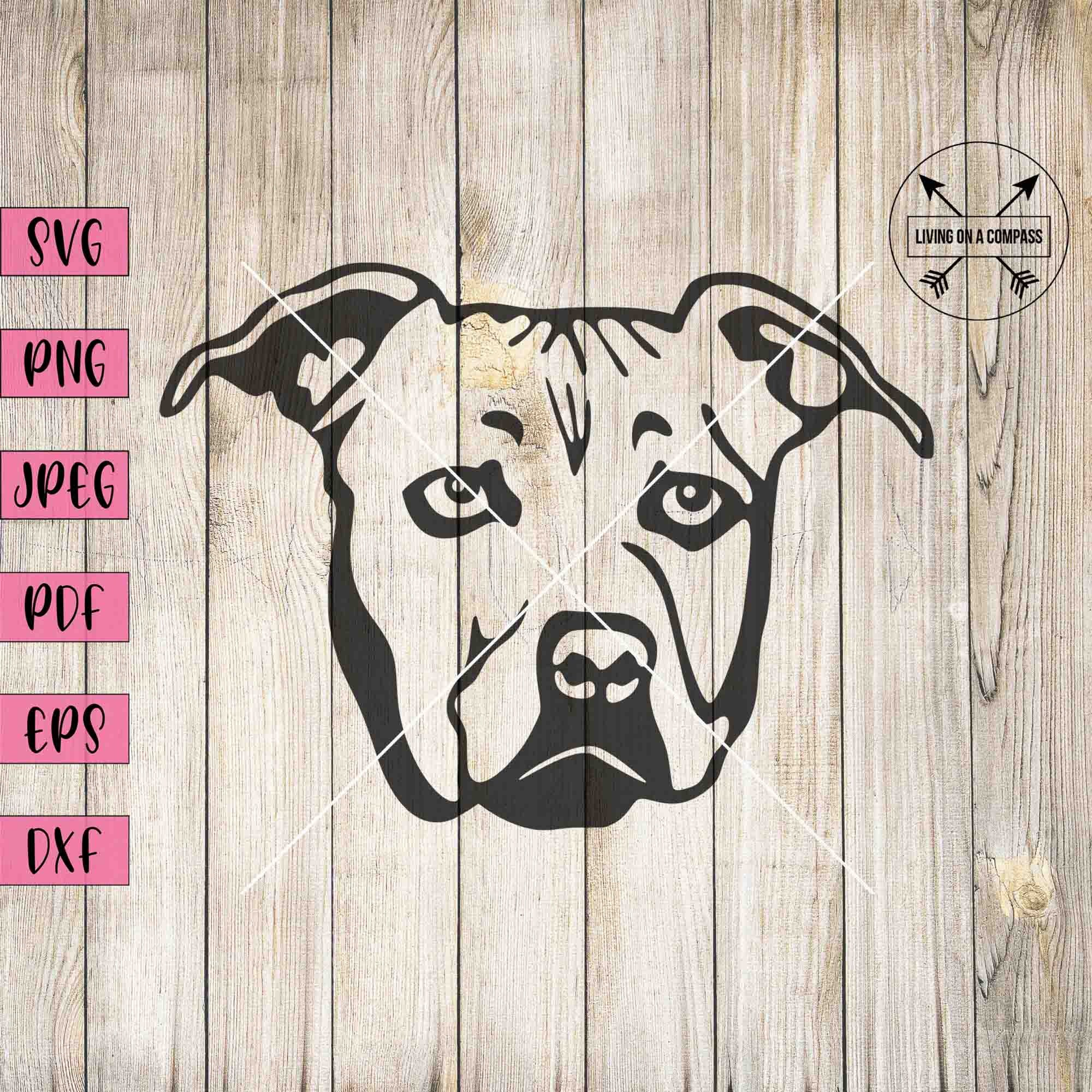 American Staffordshire Terrier Svg American Staffordshire - Etsy
