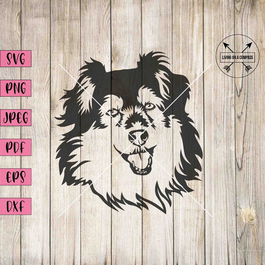 Border Sheepdog Svg, Sheepdog Svg, Dog Svg, Dog Png, Dog Pdf, Dog Print ...