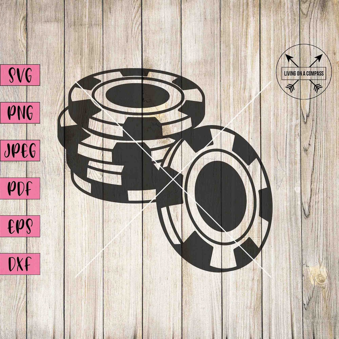 Poker Chips Svg, Poker Svg, Poker Room Decor, Casino Chips Svg, Casino ...
