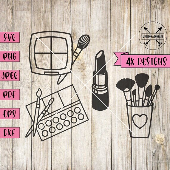 Makeup Svg Makeup Clipart Beauty Svg Makeup Brushes Makeup - Etsy