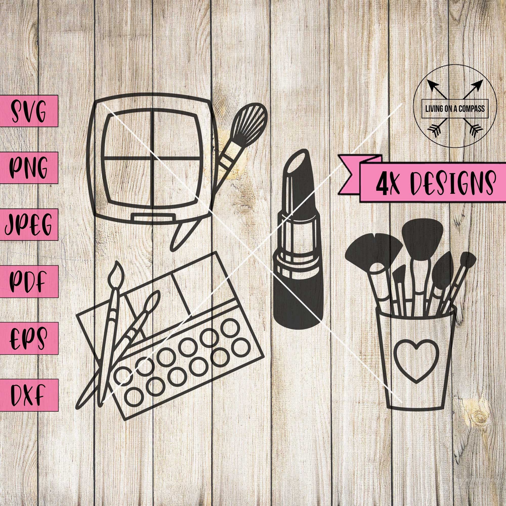 Makeup Svg, Makeup Clipart, Beauty Svg, Makeup Brushes, Makeup Artist ...
