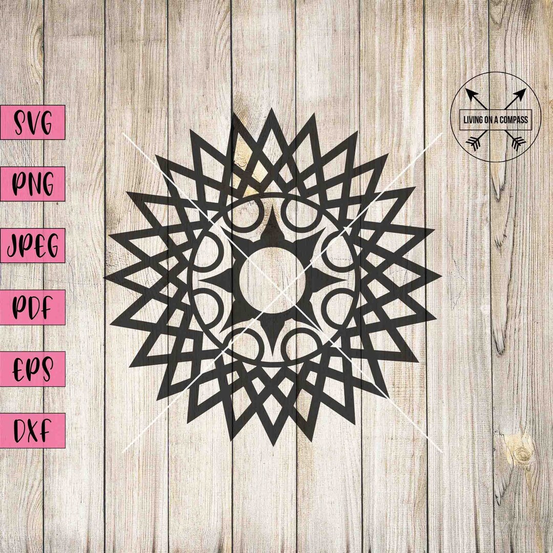 Tribal Sun Svg, Boho Sun Art, Summer Clipart, Tribal Decal, Tribal Svg ...