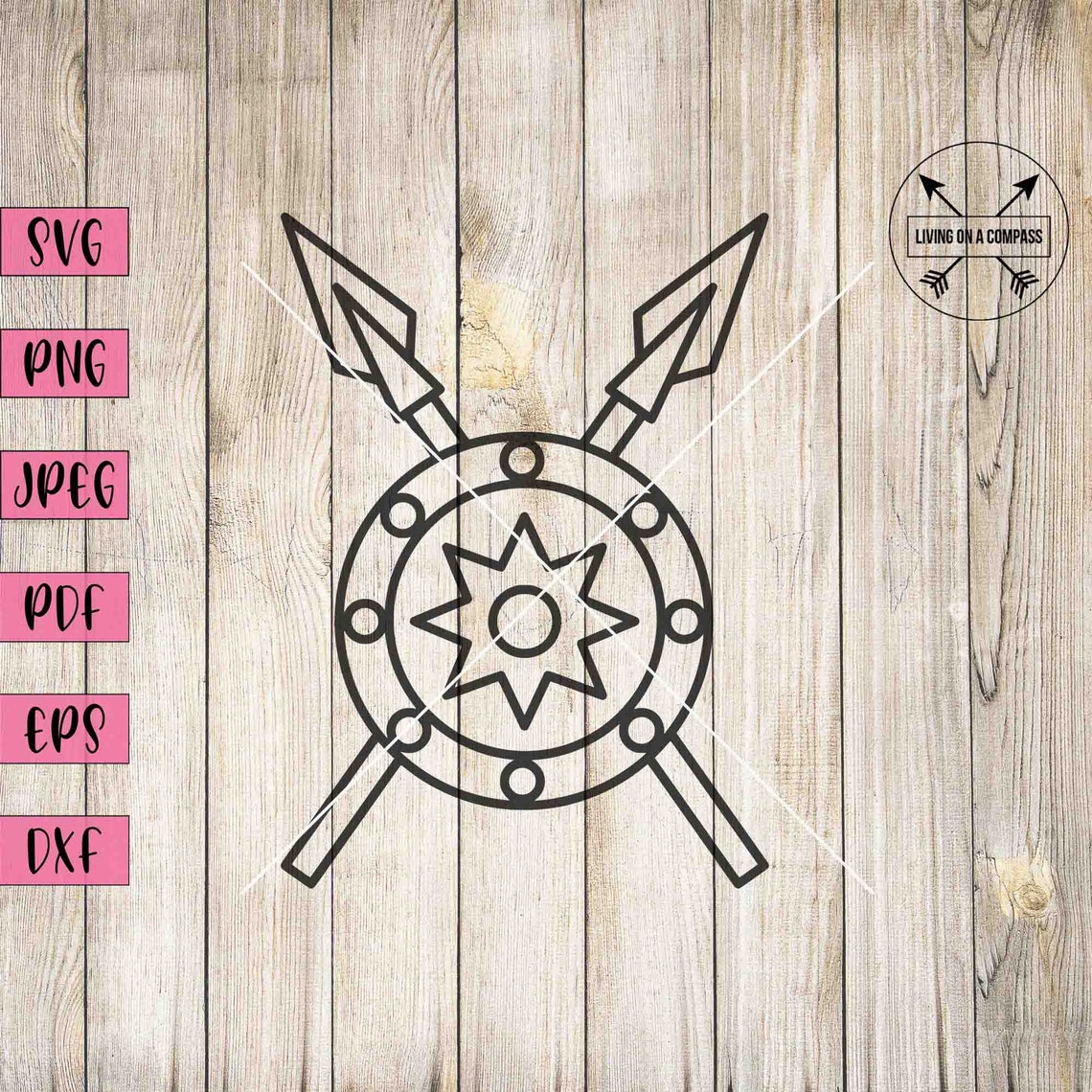 Shield Svg Armor Svg Spartan Svg Spears Svg Spartan Armor - Etsy