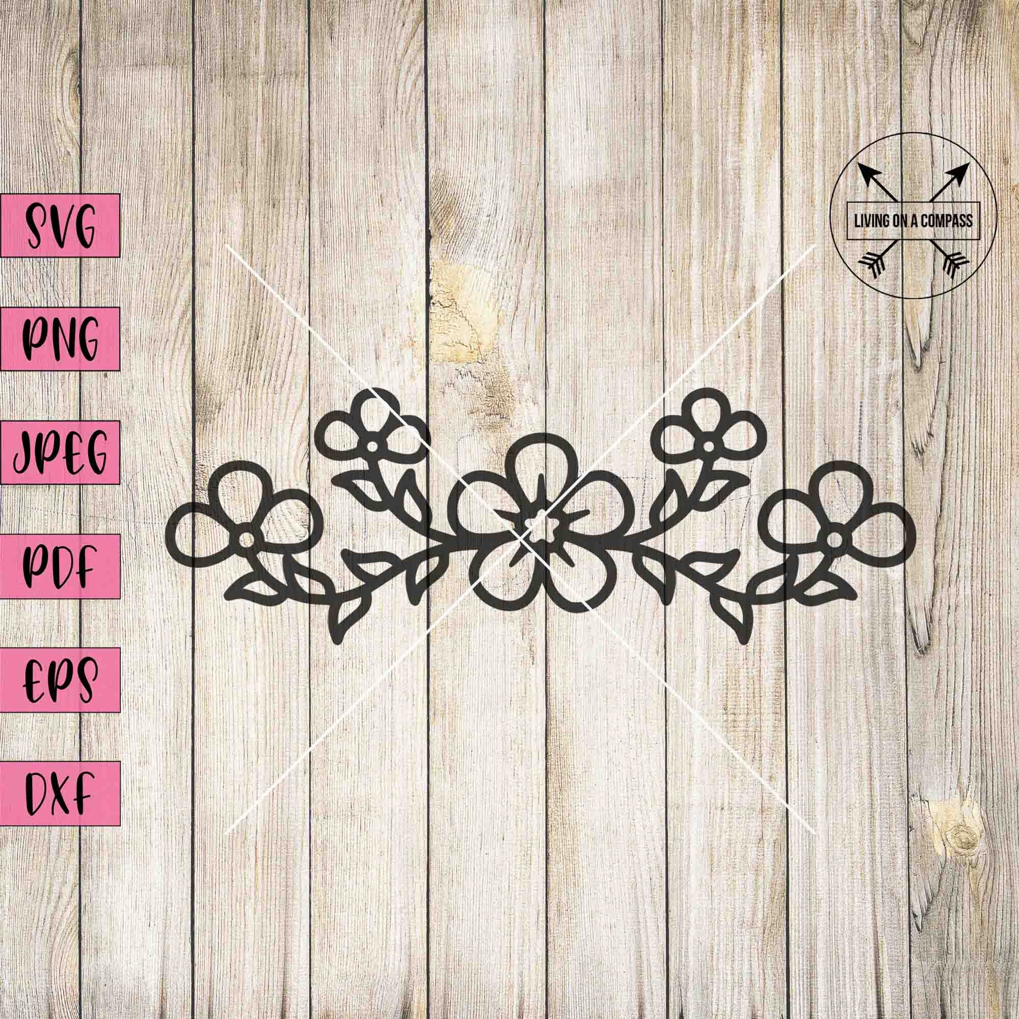 Daisy Chain Border Clip Art