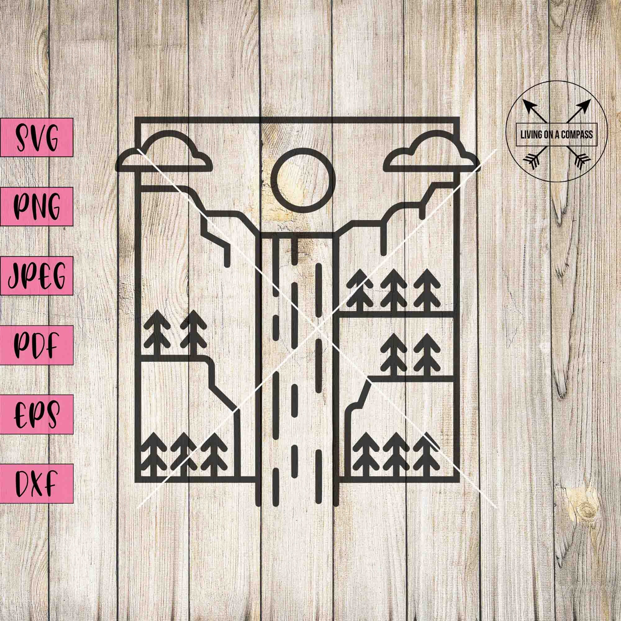 Waterfall Svg Waterfall Png Chasing Waterfalls Waterfall - Etsy