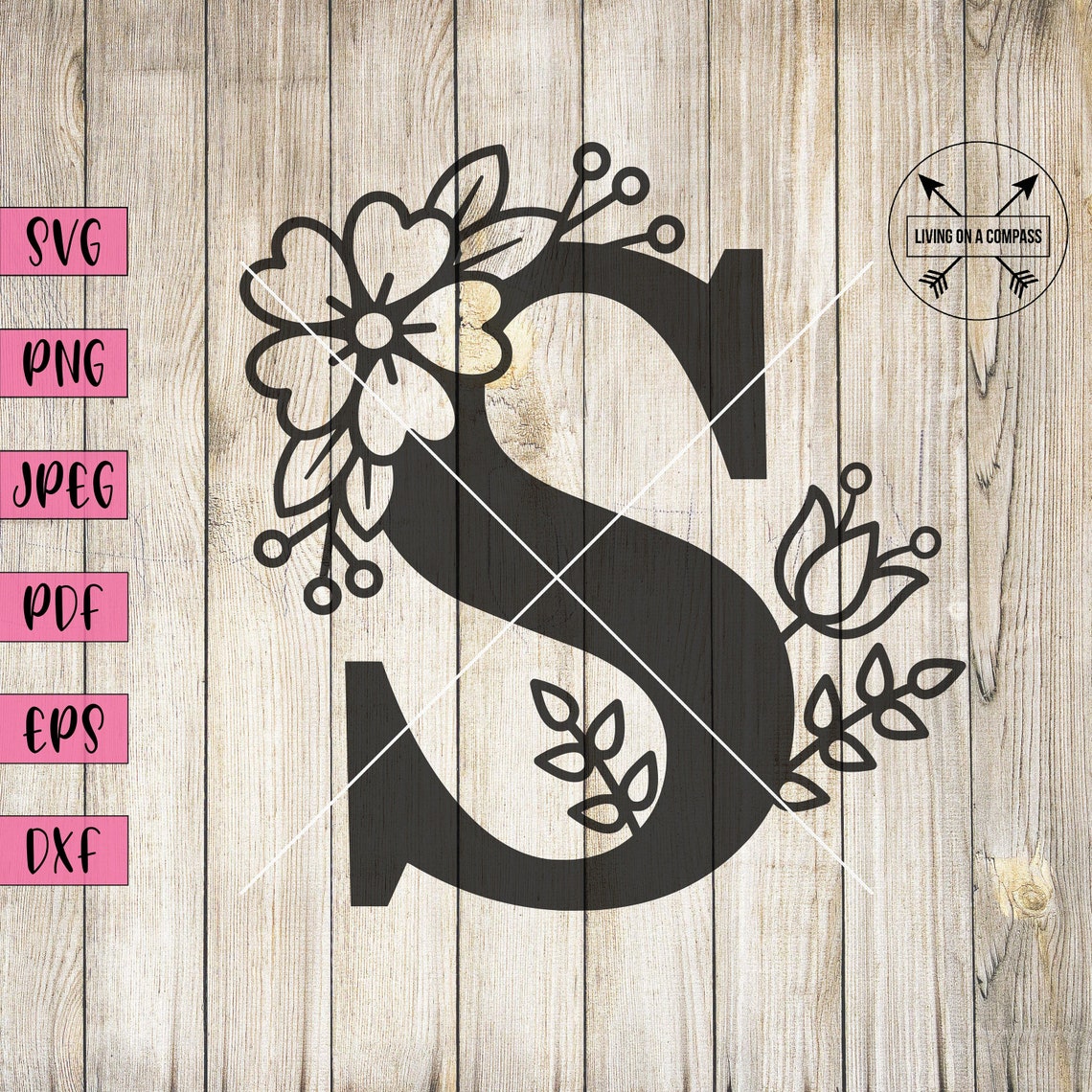Floral Letter S Svg Letter Svg Floral Letter Clipart - Etsy Floral Letter S Svg Letter Svg Floral Letter Clipart - Etsy