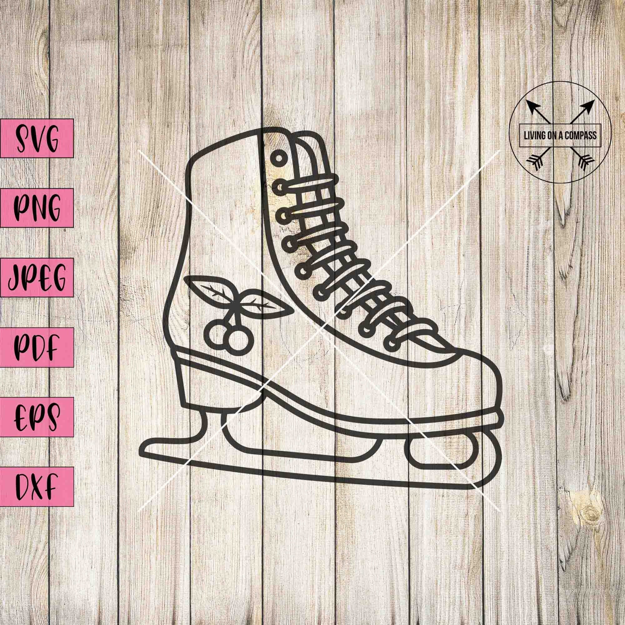 Ice Skate Svg Figure Skating Clipart Figure Skating Sports - Etsy