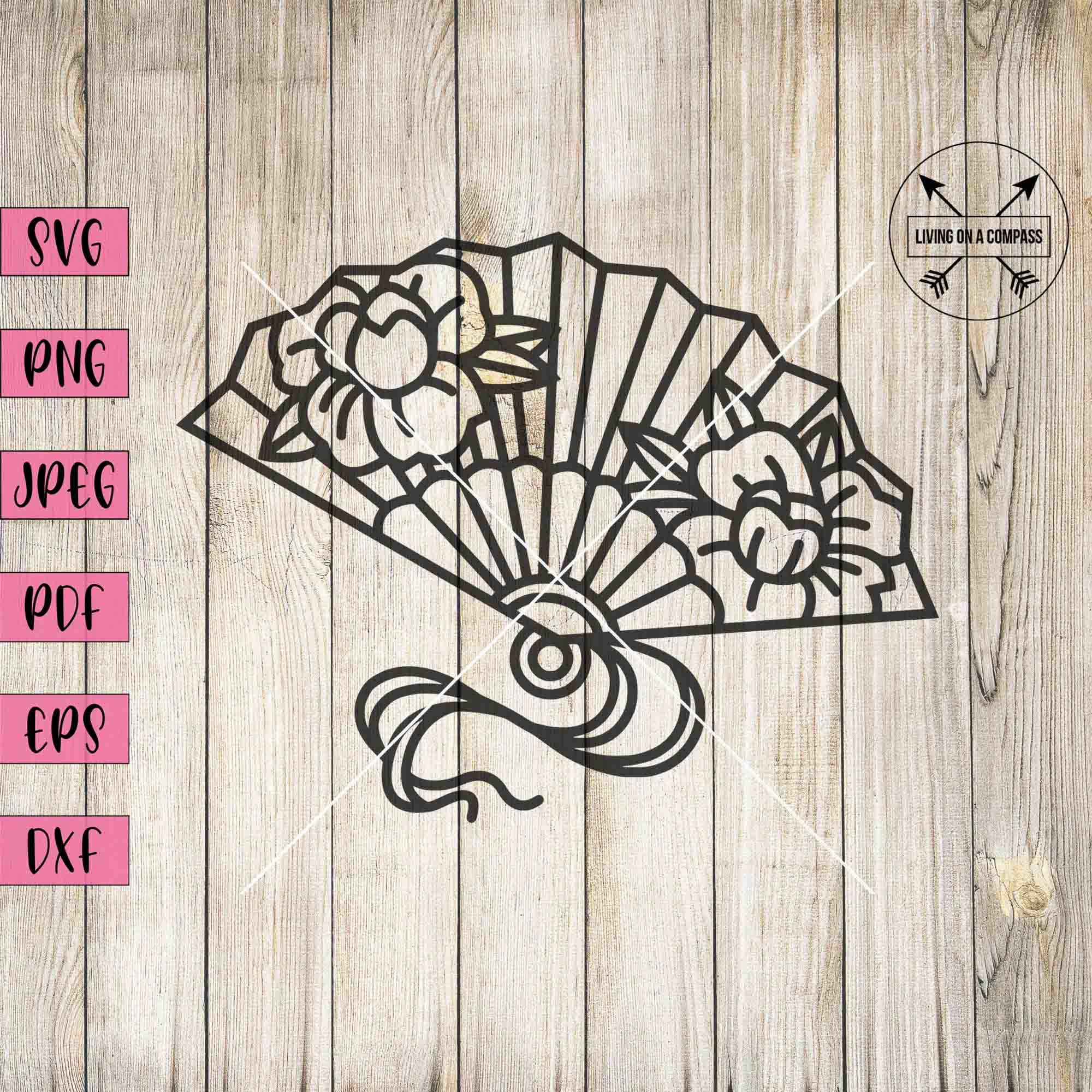 Fan Svg Japanese Sensu Sensu Fan Japanese Hand Fan Japan - Etsy