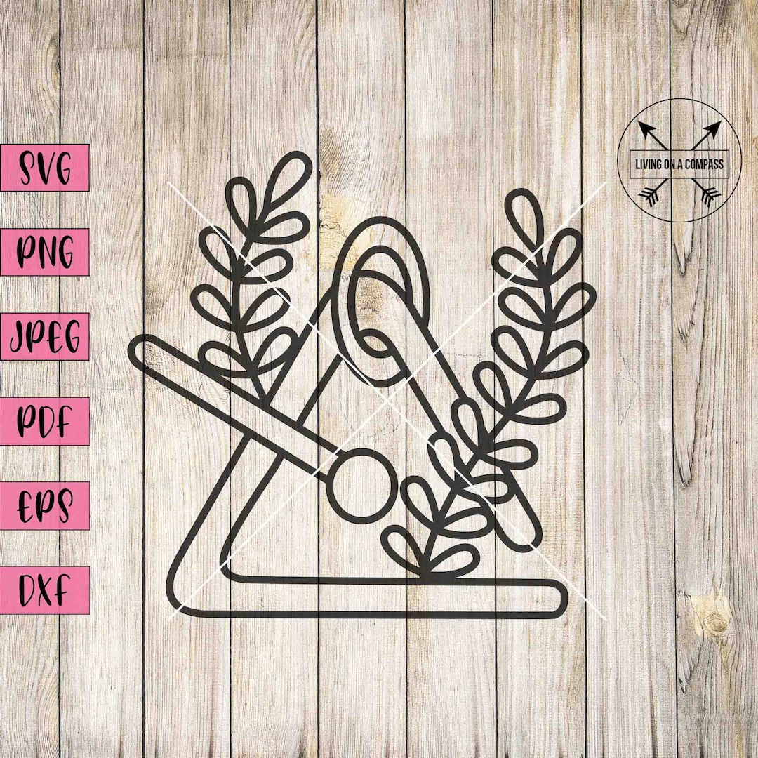 Triangle Svg, Triangle Art Print, Triangle Clipart, Musical Instrument ...