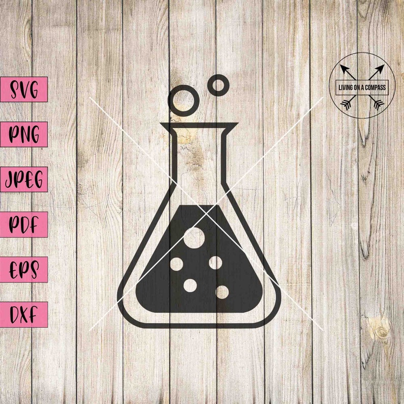 Erlenmeyer Flask Svg Science Svg Science Classroom Decor - Etsy
