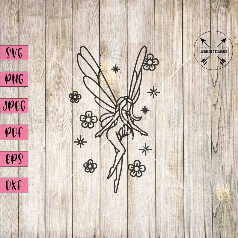 Fairy Svg, Fairy Png, Fairy Clipart, Floral Fairy, Fairy Cut File ...