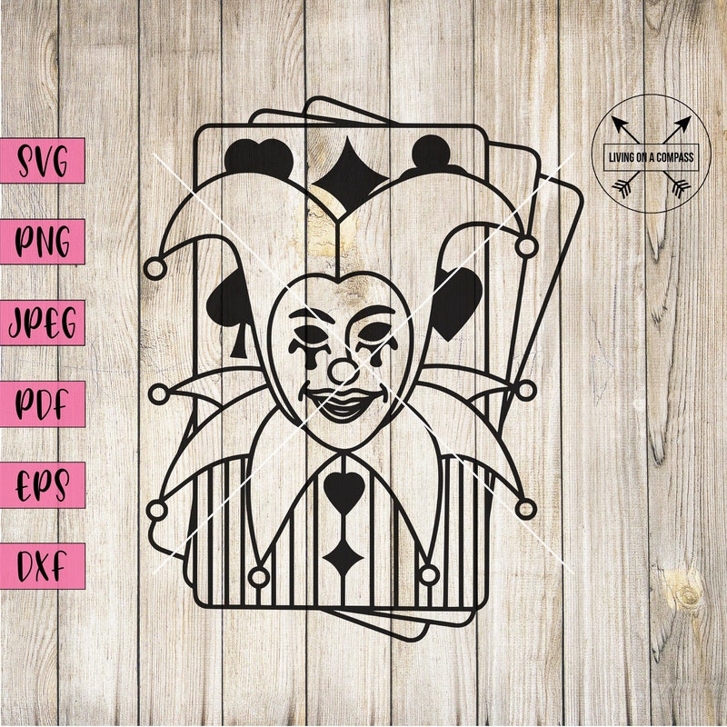 Joker Card Svg - Etsy