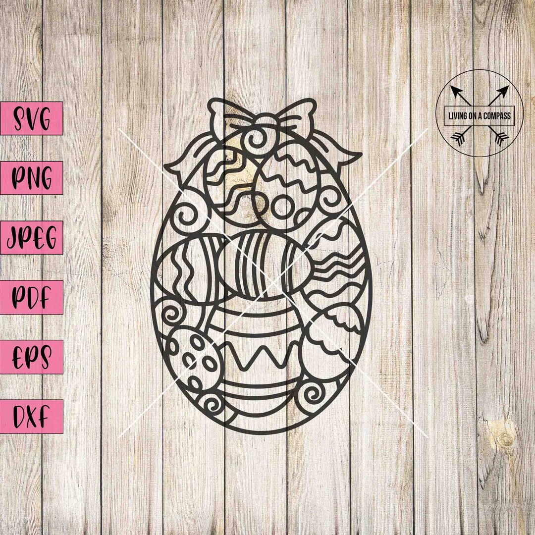 Oeuf de Pâques svg, oeuf de Pâques png, oeufs de Pâques svg, oeufs de ...